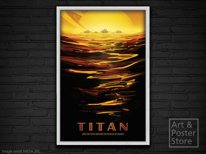 Second Life Marketplace - TITAN | NASA Vintage Space Tourism Poster ...